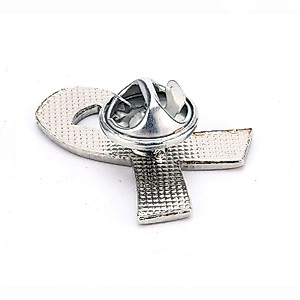 Pack of 10, Official Breast Cancer Awareness Pink Lapel Pin, Breast Cancer Gifts for Women by Crystal Lemon