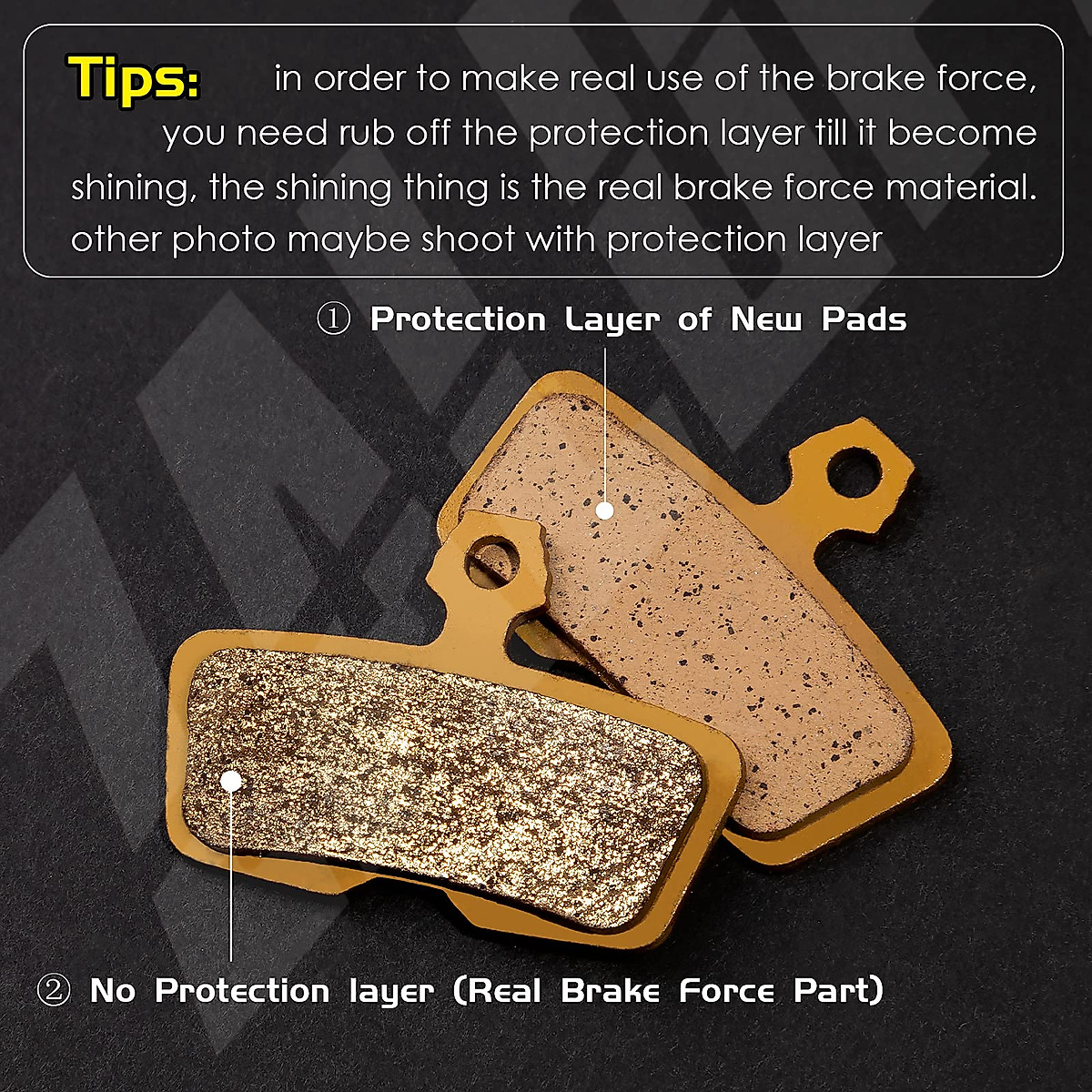 ZALOPA Pro Disc Brake Pad Pills Full Metal Moire for Avid Code R RE RSC 2011-2012 Sram Red 22 S-700 Code Since 2011 2013 2014 2015, Guide RE Coder Code-al Code-m Code-o Code-o-al My11 L32
