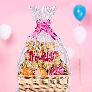 Awpeye Cellophane Bags, Large Clear Cellophane Wrap for Baskets, Gifts 24"x 30" 2 Mil Thick (20 Pack)