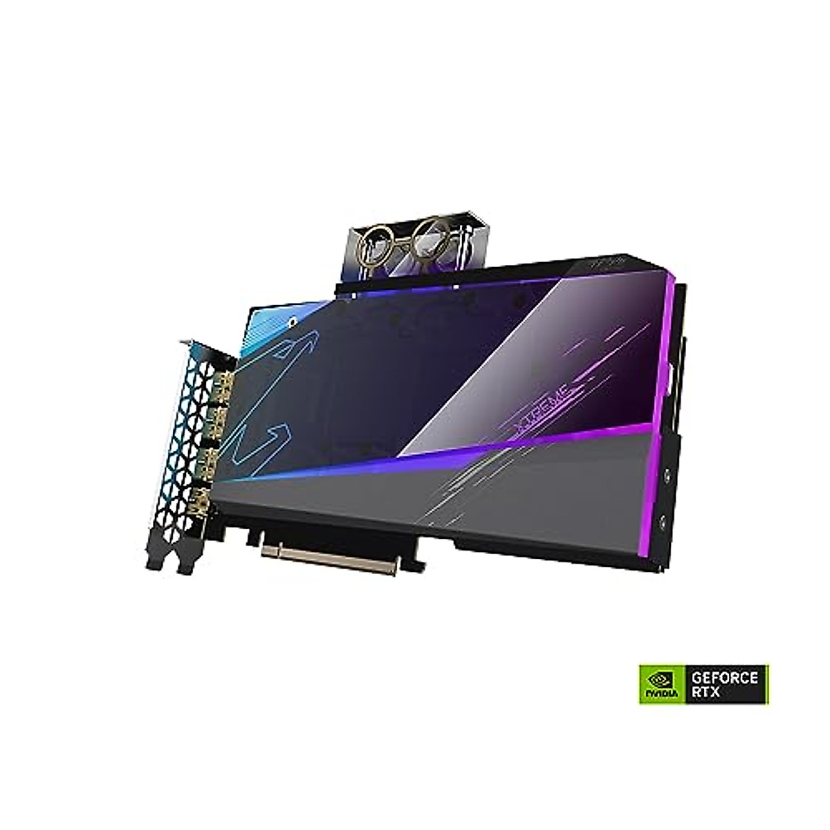 Gigabyte AORUS GeForce RTX 4070 Ti 12GB Xtreme WATERFORCE WB Graphics Card, WATERFORCE Water Block Cooling System, 12GB 192-bit GDDR6X, GV-N407TAORUSX WB-12GD Video Card