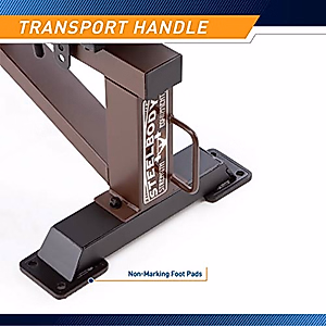 Steelbody Deluxe 6 Position Utility Weight Bench for Weightlifting and Strength Training STB-10105, Black-Brown