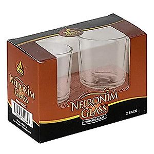 Neironim Glass Shabbos Candle Holders - 2 Pack - Premium Quality Clear Votive Cups for Shabbat - by Ner Mitzvah