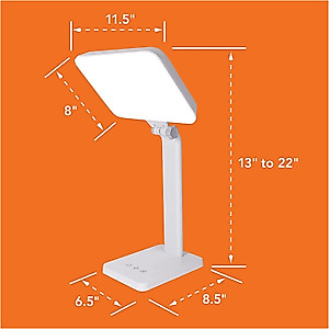 Theralite Aura Bright Light Therapy Lamp - 10,000 LUX LED Lamp - Sun Lamp Mood Light to Fight Low Energy and Sunlight Deprivation, Therapy Lamp and Sun Light Lamp