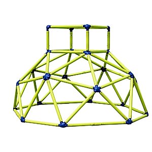 Eezy Peezy Monkey Bars Climbing Tower - Active Outdoor Fun for Kids Ages 3 to 6 Years Old, Green/Blue.