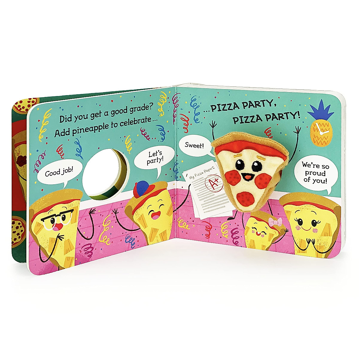 Pizza Party! Finger Puppet Board Book for Little Pizza Lovers, Ages 1-4 (Children's Interactive Finger Puppet Board Book)