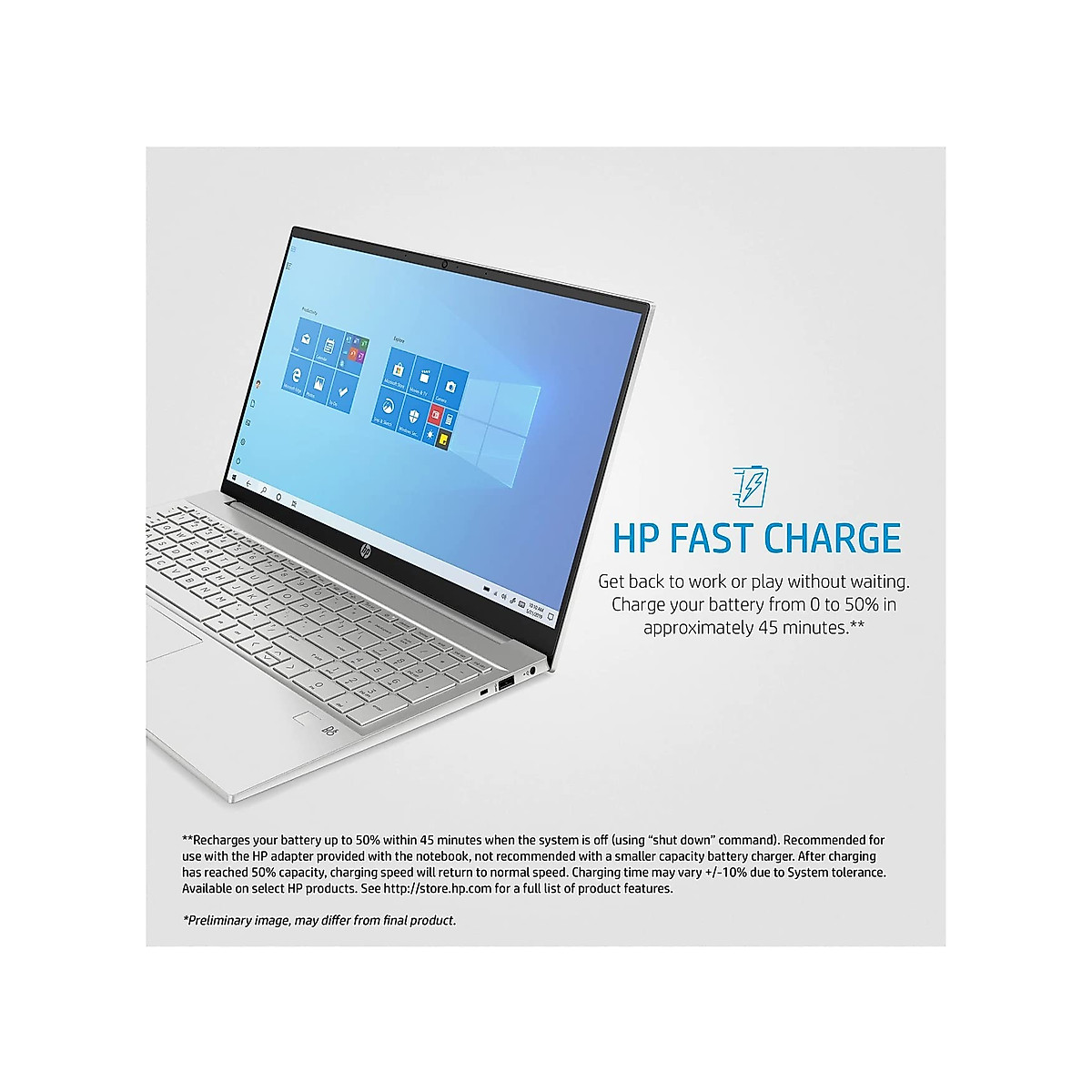 HP Pavilion 15.6" FHD IPS Touchscreen Premium Laptop | 11th Gen Intel Core i5-1135G7 | Intel Iris Xe Graphics | 12GB RAM | 256GB SSD | WiFi | HDMI | Windows 10 | Silver