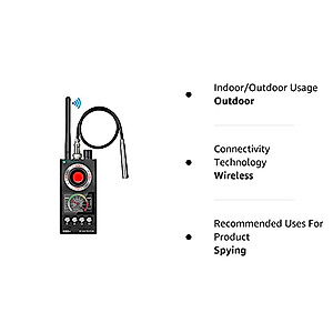 JMDHKK Anti Spy RF Detector Bug Detector, Camera Finder Scanner, GPS Tracker Detector, Find and Locate Eavesdropping Device Auto Scan 4-in-1 Detector