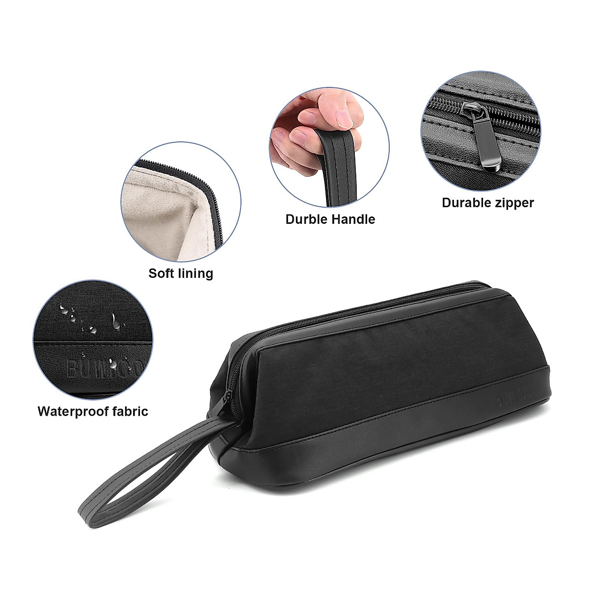 Buwico Airwrap Travel Case for Dyson/Shark Flexstyle, Travel Pouch for Dyson Airwrap/Shark Flexstyle Complete Styler and Attachments, Travel Bag for Dyson/Shark Hair Dryer (Black Patent Pending)