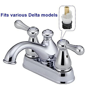 RP24096 stem Assembly Repair kit Replacement fits Delta Two Handle Lavatory, centerset, Widespread Bathroom Faucet