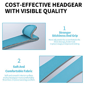 CPAP Headgear Strap for AirFit N20 / AirTouch N20, Comfortable Unisex CPAP Cpap Mask Strap, Adjustable Cpap Replacement Headgear Home Ventilator Mask Headband (Headgear ONLY, Small Medium Size)