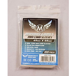 Mayday Games Mini Card Sleeve 45 MM X 68 MM pack of 100