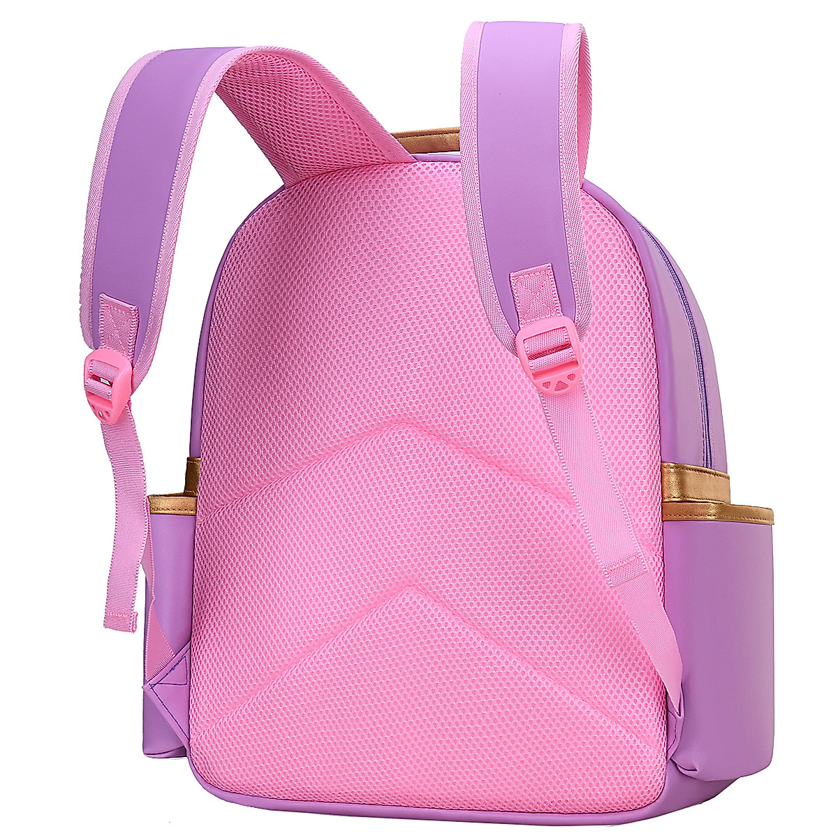 Gazigo Children Princess Waterproof PU Backpack for Girls Elementary School Girl Bookbags