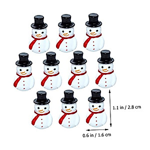 Abaodam 60 Pcs Mini Snowman Mini Christmas Decorations for Crafts Miniatures for Crafts Xmas Miniature Snowman Snow Globes for Kids Mini Figurine Fairy Birthday Party Supplies