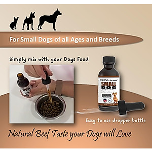 NODENS Small Dog Hip and Joint Liquid Glucosamine for Dogs with Chondroitin – Small Dog Joint Supplement for Natural Dog Pain Relief Anti-inflammatory for Improved Joint Flexibility and Mobility 59ml