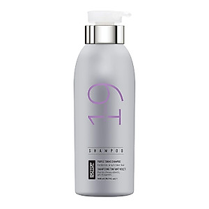 Biotop Professional 19 Pro Silver Shampoo - Purple Shampoo to Neutralize Yellow and Brassy Tones - Made with Sunflower Oil and Vitamin E - For Blonde or Bleached Hair - 16.9 oz