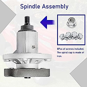 42'' Deck Rebuild Kit Compatible with John Deere Models L100 L108 L110 L111 L118 Compatible with GY20995 Includes 2 Spindles GY20050 GY20785, 1 Deck Belt GX20072