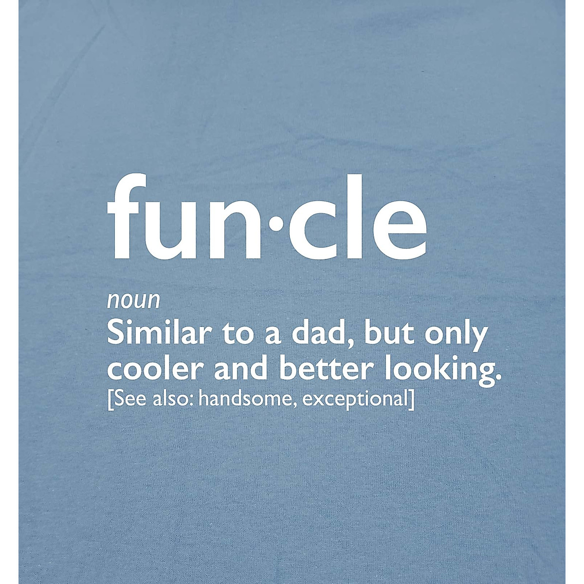 Funcle Gift for Uncle Graphic Novelty Funny T Shirt L Charcoal