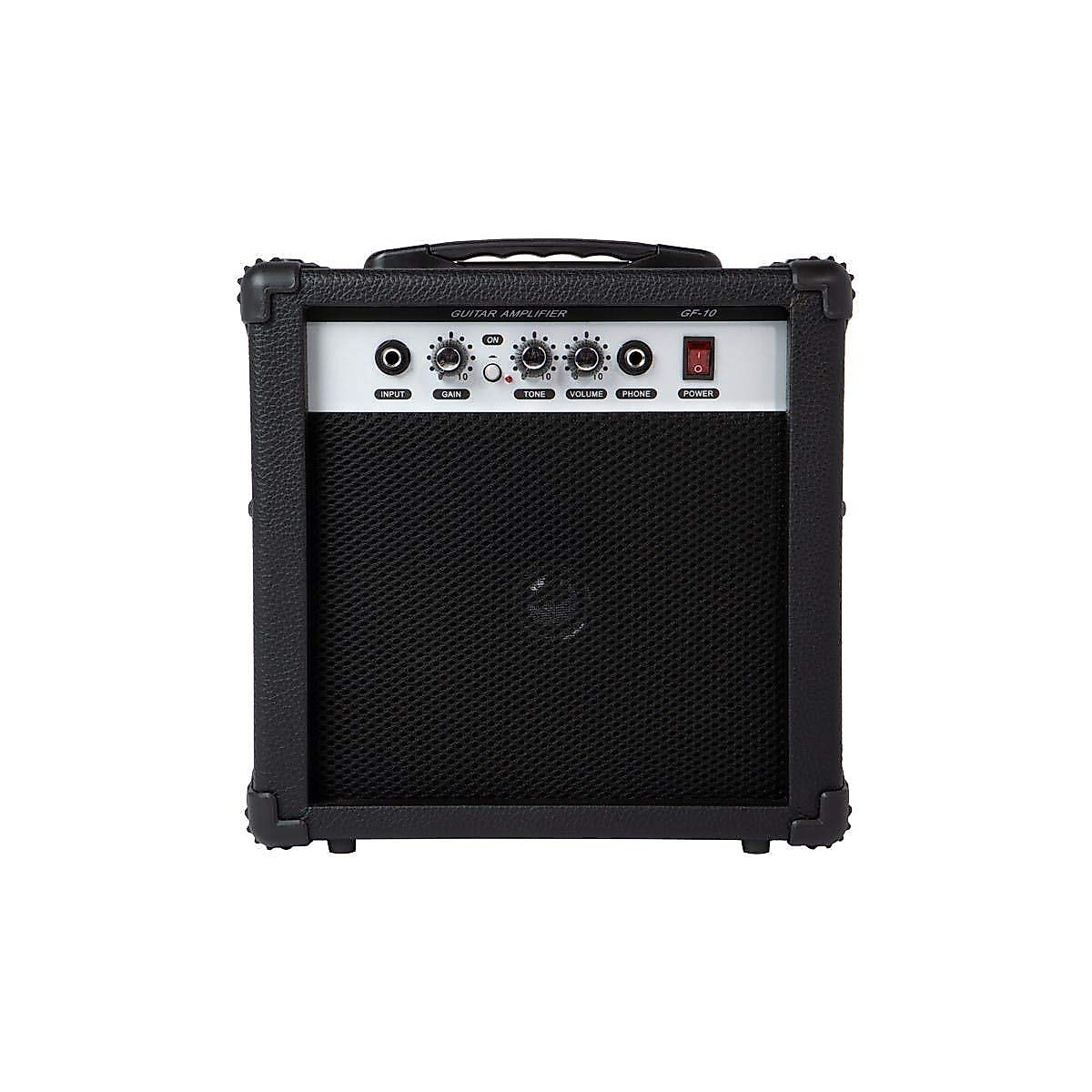 Monoprice Indo Series 6 String Electric Guitar Package, Right, Black (625904)