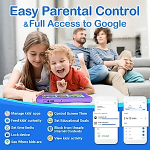 Contixo 7 inch Kids Learning Tablet Bundle - 2GB RAM 32GB Storage, Bluetooth, Android 10, Dual Cameras, Parental Control, Kids Bluetooth Headphone & Tablet Bag