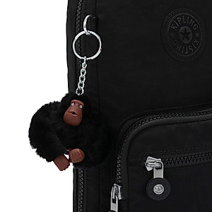 Kipling Women's Blake Backpack, Adjustable, Removable Crossbody Strap, Nylon Travel Organizer, Black Tonal, 6.38''L x 11.5''H x 3''D