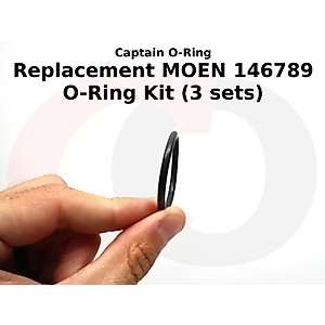 Captain O-Ring – Replacement 146789 O-Rings for Specific Moen Single-Handle Lever Kitchen Faucets (3 Sets, 6 orings)