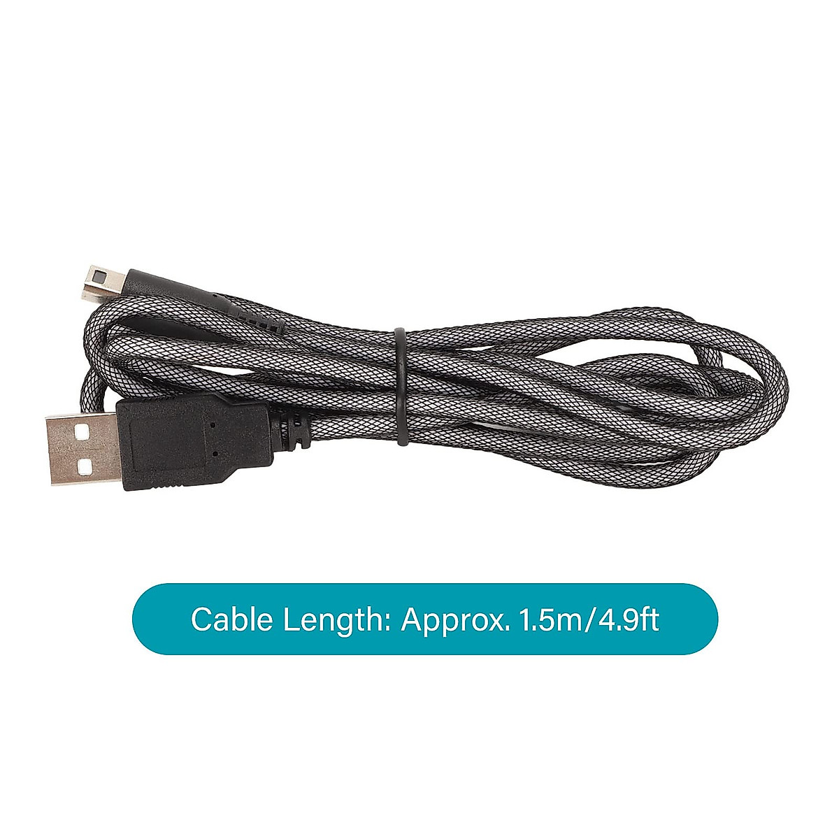 Septpenta 2Pcs 5ft 3DS/ 2DS USB Charger Cable, Supports Playing While Charging, Portable Power Charging Cord Cable for 2DS 3DS 3DS XL New 3DS New 3DS XL New 2DSXL NDSI NDSI LL