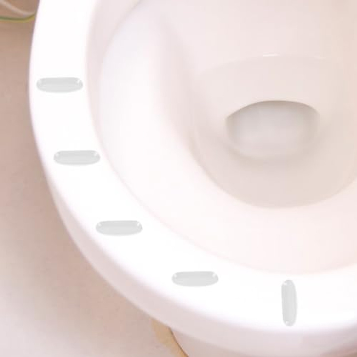 LIFKICH 5pcs Toilet Seat Gasket Kit Toilet Covers Toilet Parts Toilet Lid Bumper Toilet Cushioning Pads Toilet Bumpers Toilet Seat Bumper for Bidet Attachment Toilet Buffer Pads