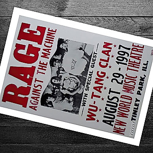 YWVWY The Machine Poster with Special Guest Music Art Wall Canvas Picture Print Modern Family Bedroom Decor Posters 12x18inch(30x45cm)