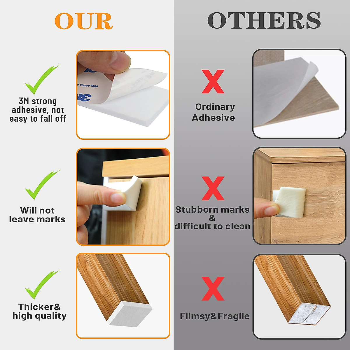 30 PCS Headboard Stoppers Bed Stopper Headboard Stoppers for Wall,10pcs Felt Pads&20pcs EVA Pads,Self Adhesive Felt Furniture Pads Wall Protector,Anti-Shake Soundproof Pads for Bed Frame Headboard