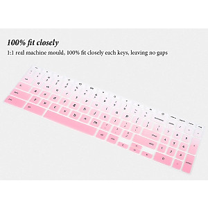 Keyboard Cover for 15.6" Acer Chromebook 315 CB315-3HT/Acer Chromebook 715 CB715/17.3" Acer 317 Chromebook Laptop with Numeric Keypad, Acer Chromebook 15 CB315-3HT-C296/C6XF/C16B Skin-Gradual Pink