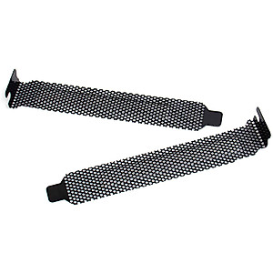 AUEAR, 10 Pack Black PCI Slot Cover Hard Steel Filter Blanking Plate with Screws