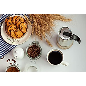 Mixpresso 9 Cup Coffee Maker Stovetop Espresso Coffee Maker, Moka Coffee Pot with Coffee Percolator Design, Stainless Steel Stovetop Espresso Maker, Italian Coffee Maker 450ml/15oz