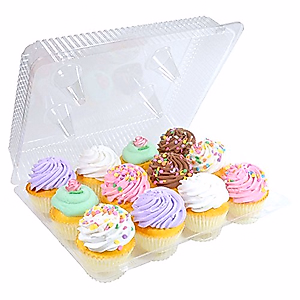 1 Dozen Cupcake Container (12 cavities), 25 ct.
