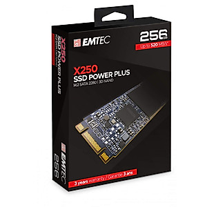 Emtec X250 Power Plus M.2 SATA SSD (256GB)