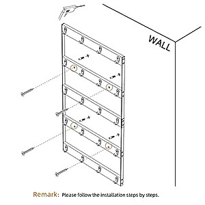 Aomomery Coffee Mug Rack,Rustic Coffee Mug Holder Wall Mount,Walnut Coffee Cup Holder with 20 Mug Organizer Hooks,Large 5-Tier Mug Display for Kitchen