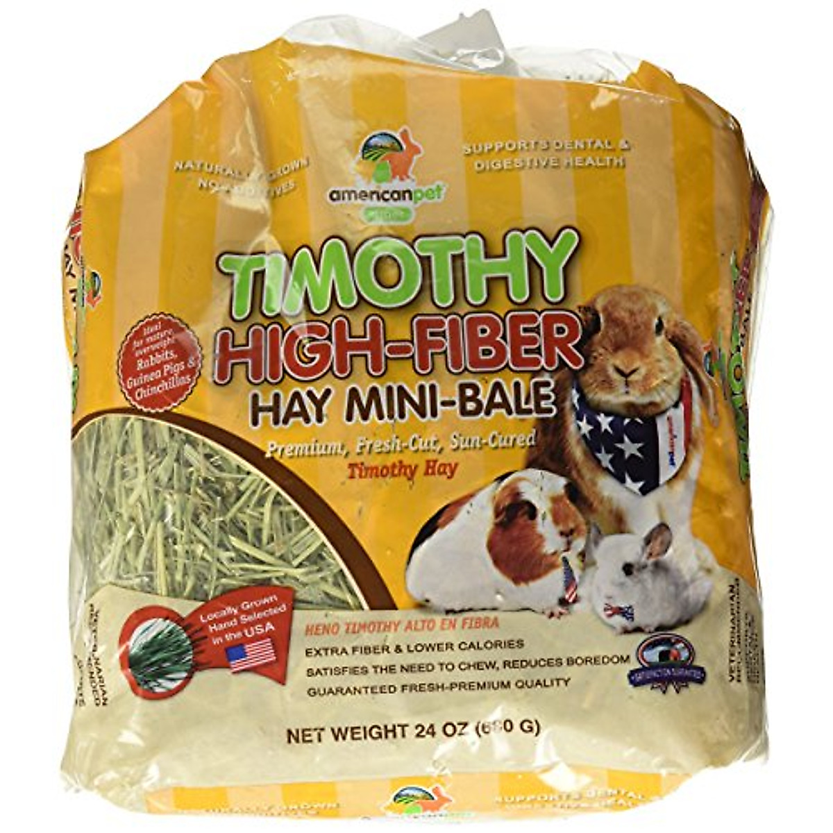 American Pet Diner Timothy High-Fiber Hay, 24 Oz. By Unknown