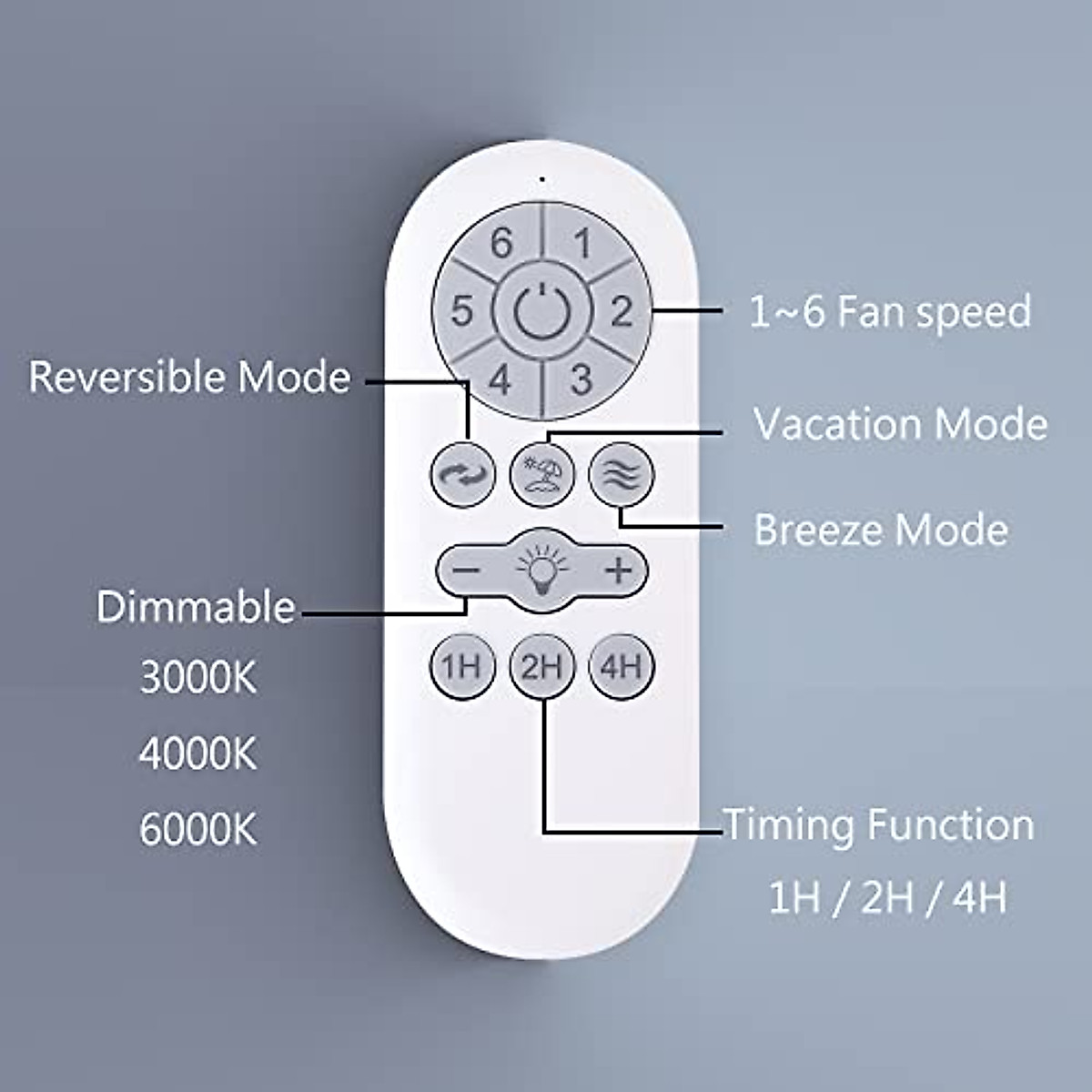 VACILL 52 inch Wood Ceiling Fans with Lights and Remote 120V,DC Motor,Indoor Outdoor Noiseless Reversible Ceiling Fan,6 Speed Levels,LED Dimmable,Color Mahogany