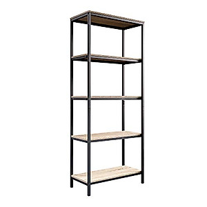 Sauder North Avenue Tall Bookcase, Charter Oak Finish & North Avenue TV Stand, for TVs up to 36", Charter Oak Finish