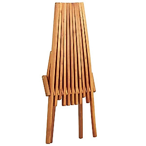 vidaXL Acacia Wood Folding Patio Lounge Chairs (Set of 2) - Weather-Resistant, Ergonomic & Easy to Store; Perfect for Indoor & Outdoor Use