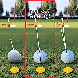 BIRDIE79 Premium Quality360-Degree Birdie Liner Drawing Alignment Tool Kit- 360-Degree Triple 3-Line Golf Ball Marker Stencil with Gift Box Including 3 Color Marker Pens-Patent Pending.