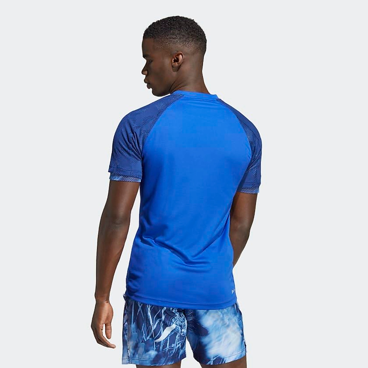 adidas Melbourne Tennis Heat.RDY Raglan Tee Men's, Blue, Size M