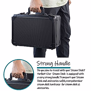 D DACCKIT Carrying Case for Steam Deck - Storage Case for Steam Deck Console & Accessories