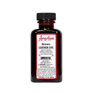 Angelus Leather Dye, 3 oz, Brown 3 Fl Oz