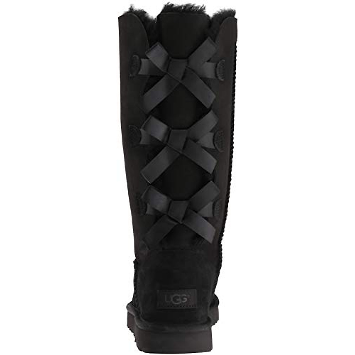 UGG womens Bailey Bow Tall Ii Boot, Black, 9 US