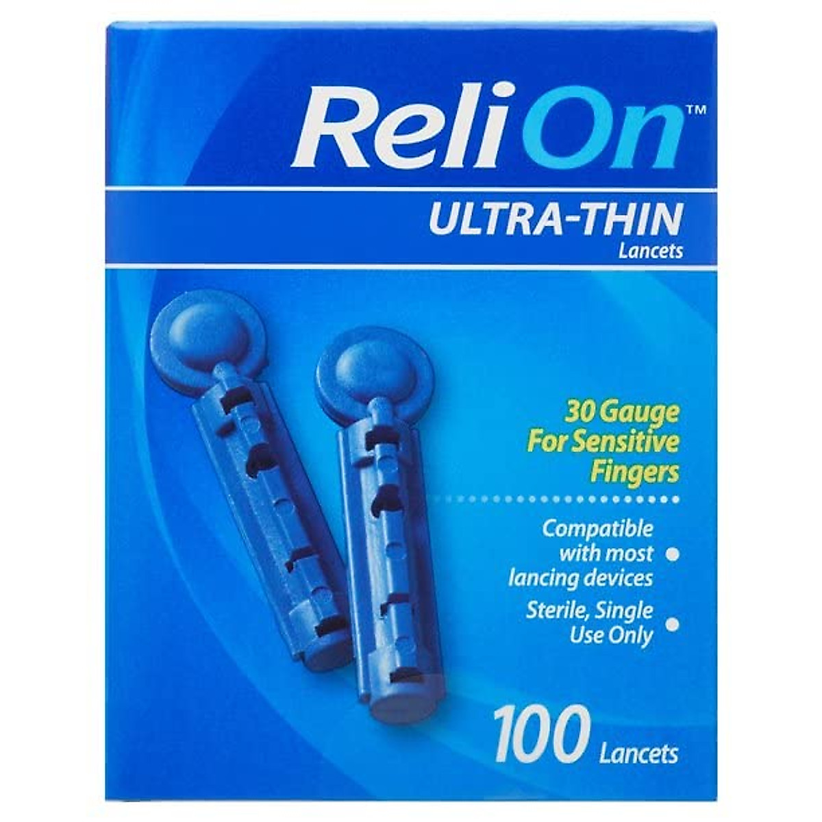Relion Premier Test Strips 100 Count Bundled with ReliOn Ultra-Thin Blood Lancets, 100 Count and Pill Organizer by Samba Life