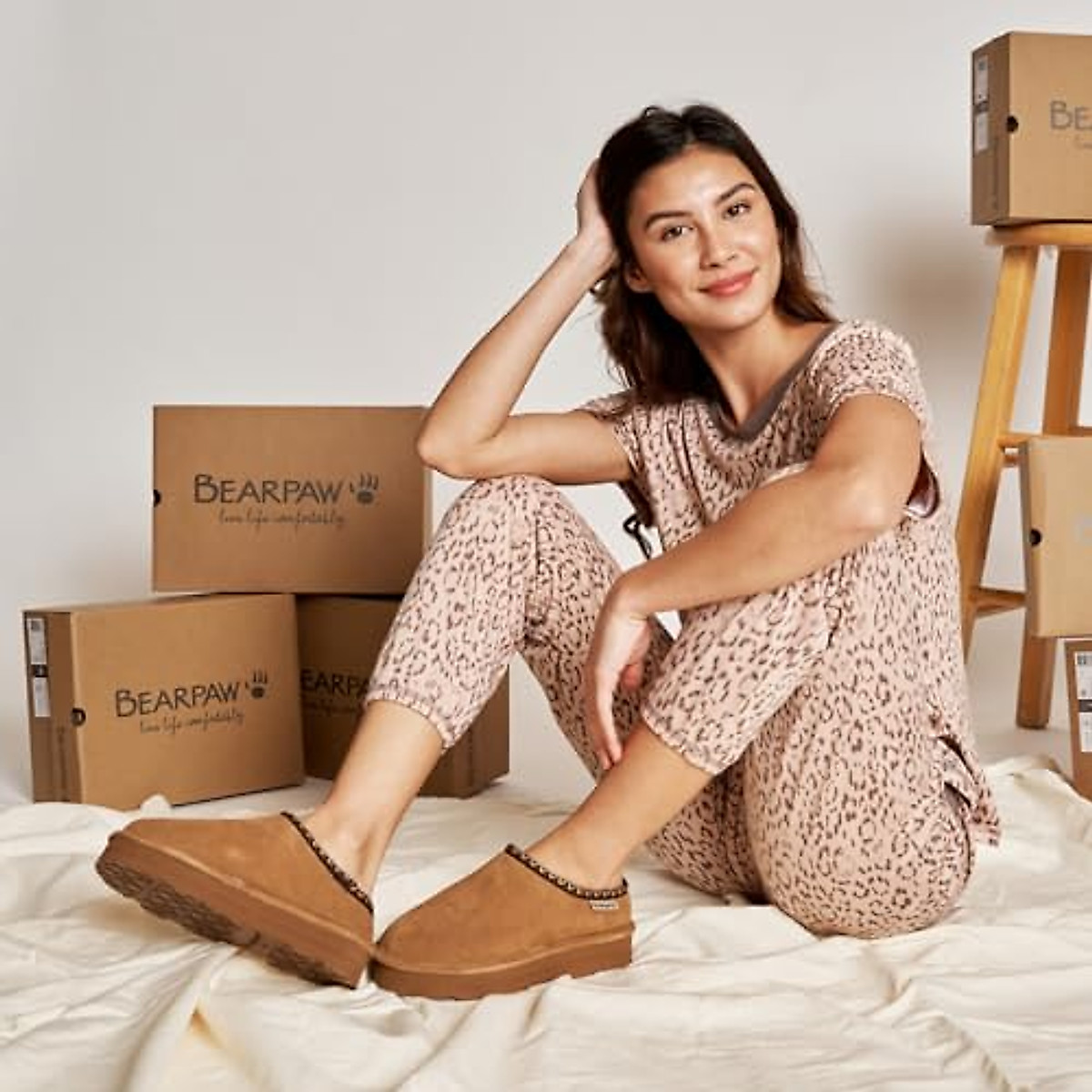 BEARPAW Women's Martis Hickory Size 10 | Women's Slipper | Women's Shoe | Comfortable & Lightweight