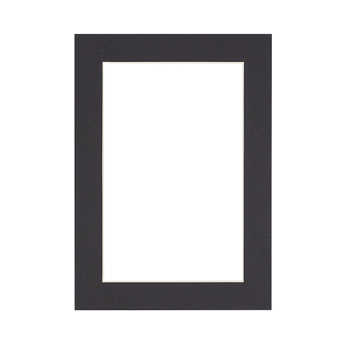 14x18 Mat Bevel Cut for 12x16 Photos - Acid Free Black Precut Matboard - for Pictures, Photos, Framing - 4-ply Thickness