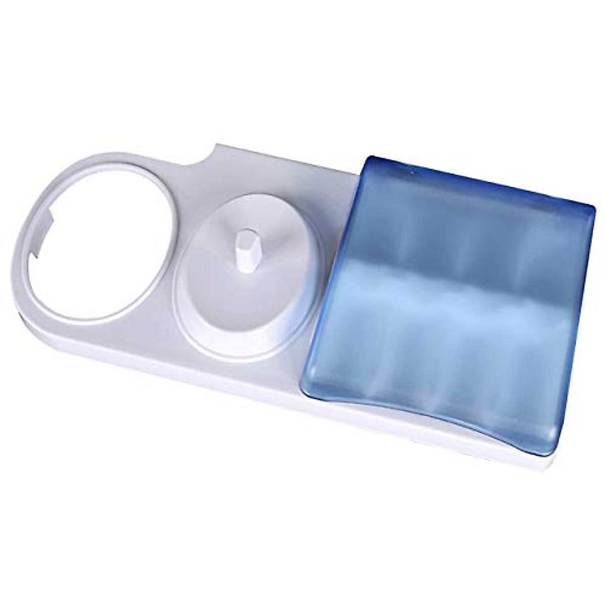 LEZHISNUG Portable Toothbrush Stand for Oral-B Electric Toothbrush, Compatible with D12 D16 D20 D29 D34 D36; PRO600-PRO7000, Holds 4 Brush Heads, 1 Charger, 1 Toothbrush