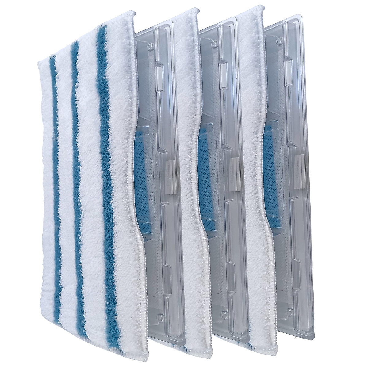 Flammi Reusable Mop Pad Refills Compatible with Shark VACMOP VM252 VM250 VM200, Vacuum Mop Pad Refills (3 Sets)