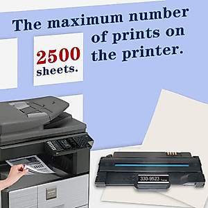 1-Pack 330-9523 Toner Cartridge Replacement for DELL 330-9523 1133 1135n 1130 1130n 330-9523 2MMJP 7H53W 7W53W Printer., Black